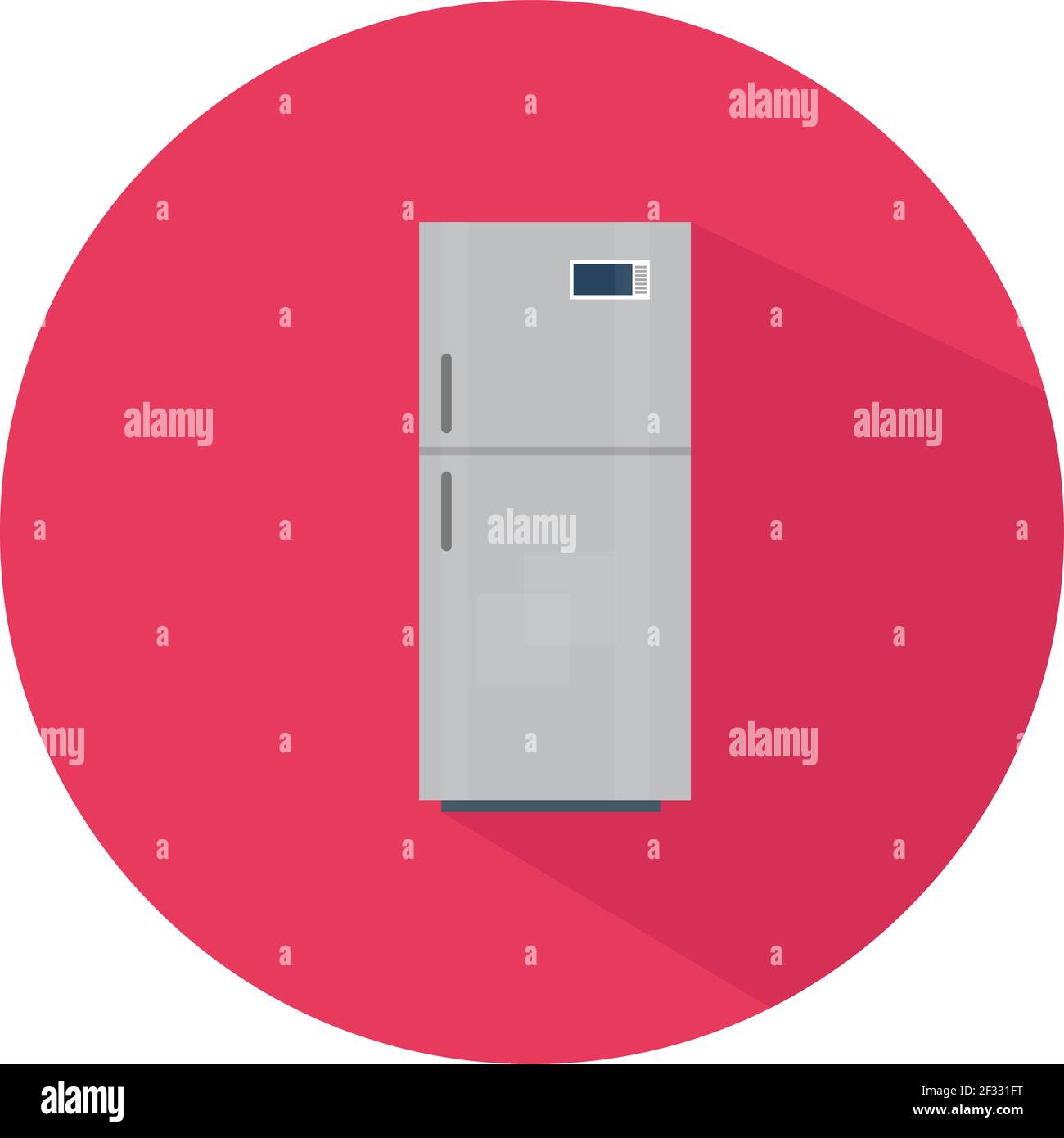 Grey refrigerator Cut Out Stock Images & Pictures - Alamy