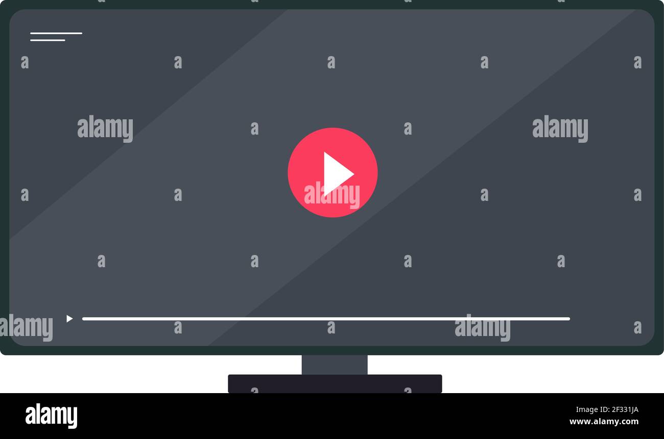 Led tv on wall Stock Vector Images - Alamy