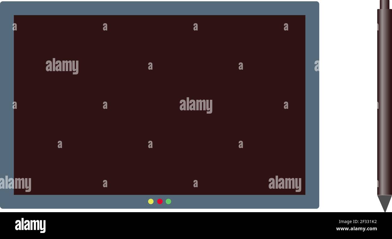 Touch pad, illustration, vector on white background Stock Vector Image ...