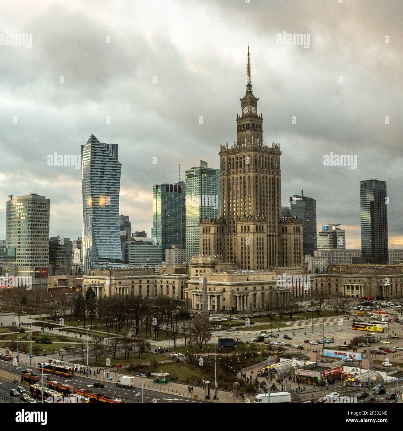 Warsaw business center Stock Photo - Alamy