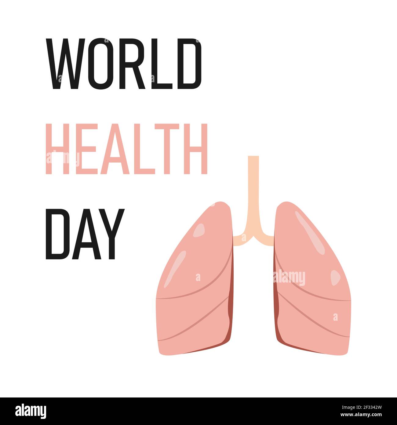 World health day banner Cut Out Stock Images & Pictures - Alamy