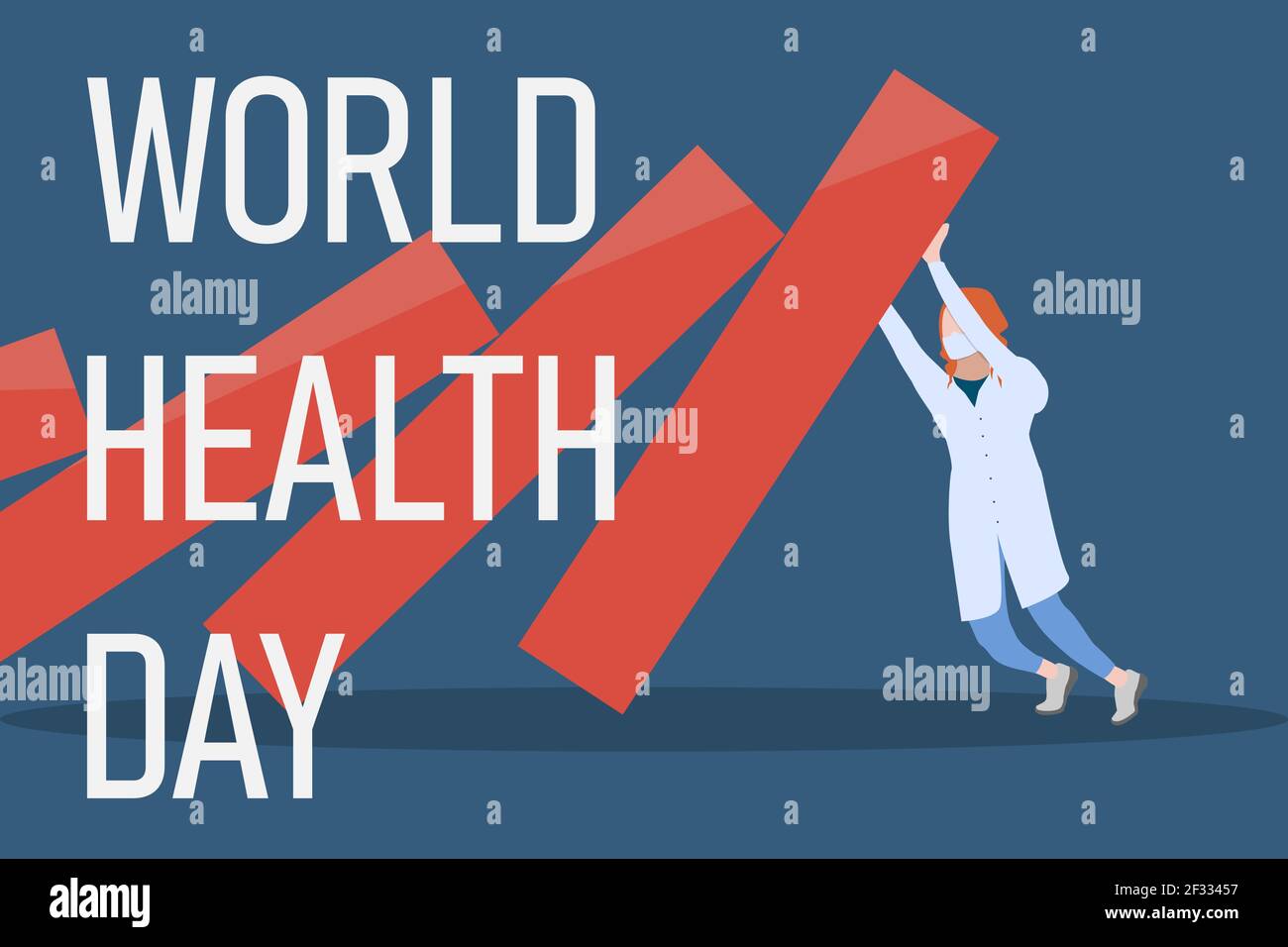 Health day lettering sign Stock Vector Images - Alamy