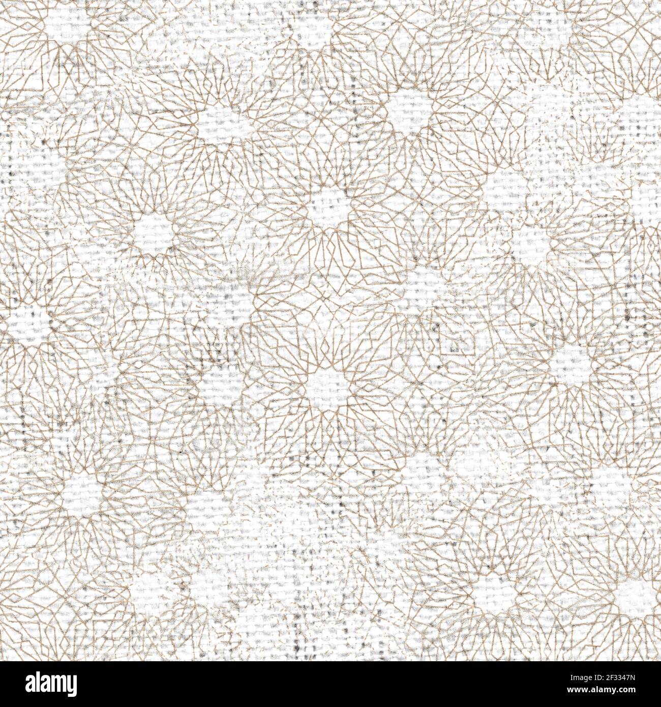 Seamless burlap with white paint pattern overlay Stock Photo - Alamy