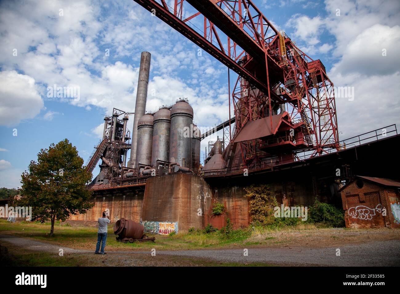 Rusting Remains Of The Carrie Furnace Steel Mill Pittsburgh PA USA ...