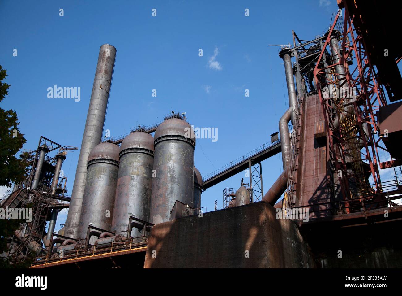 Rusting Remains Of The Carrie Furnace Steel Mill Pittsburgh PA USA ...