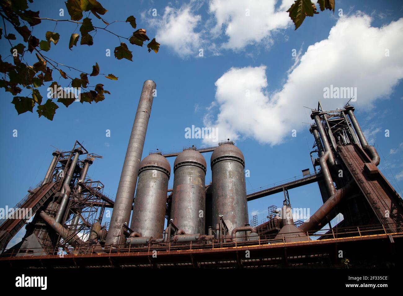 Rusting Remains Of The Carrie Furnace Steel Mill Pittsburgh PA USA ...