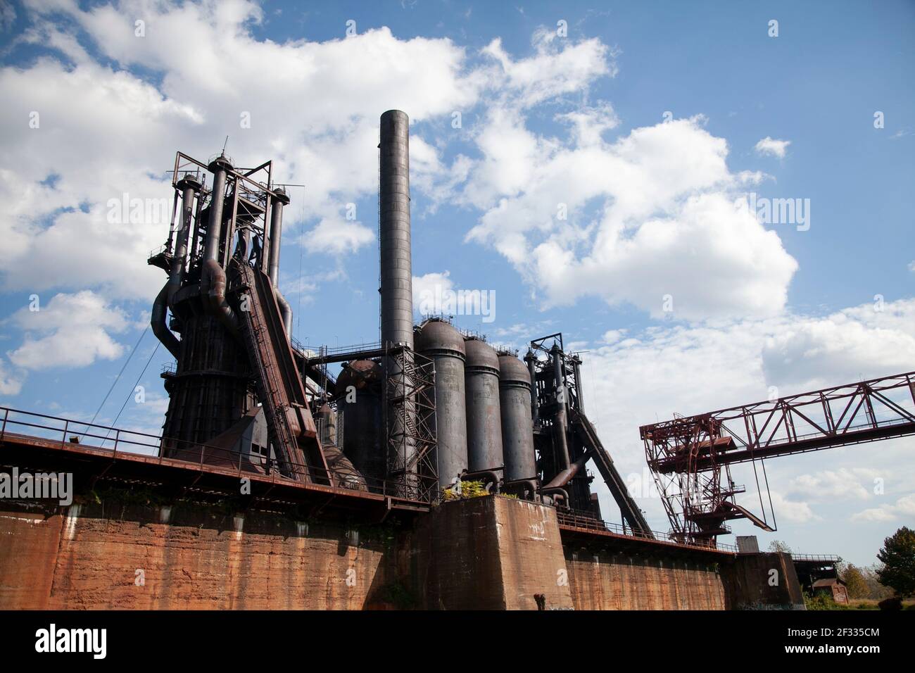 Rusting Remains Of The Carrie Furnace Steel Mill Pittsburgh PA USA ...