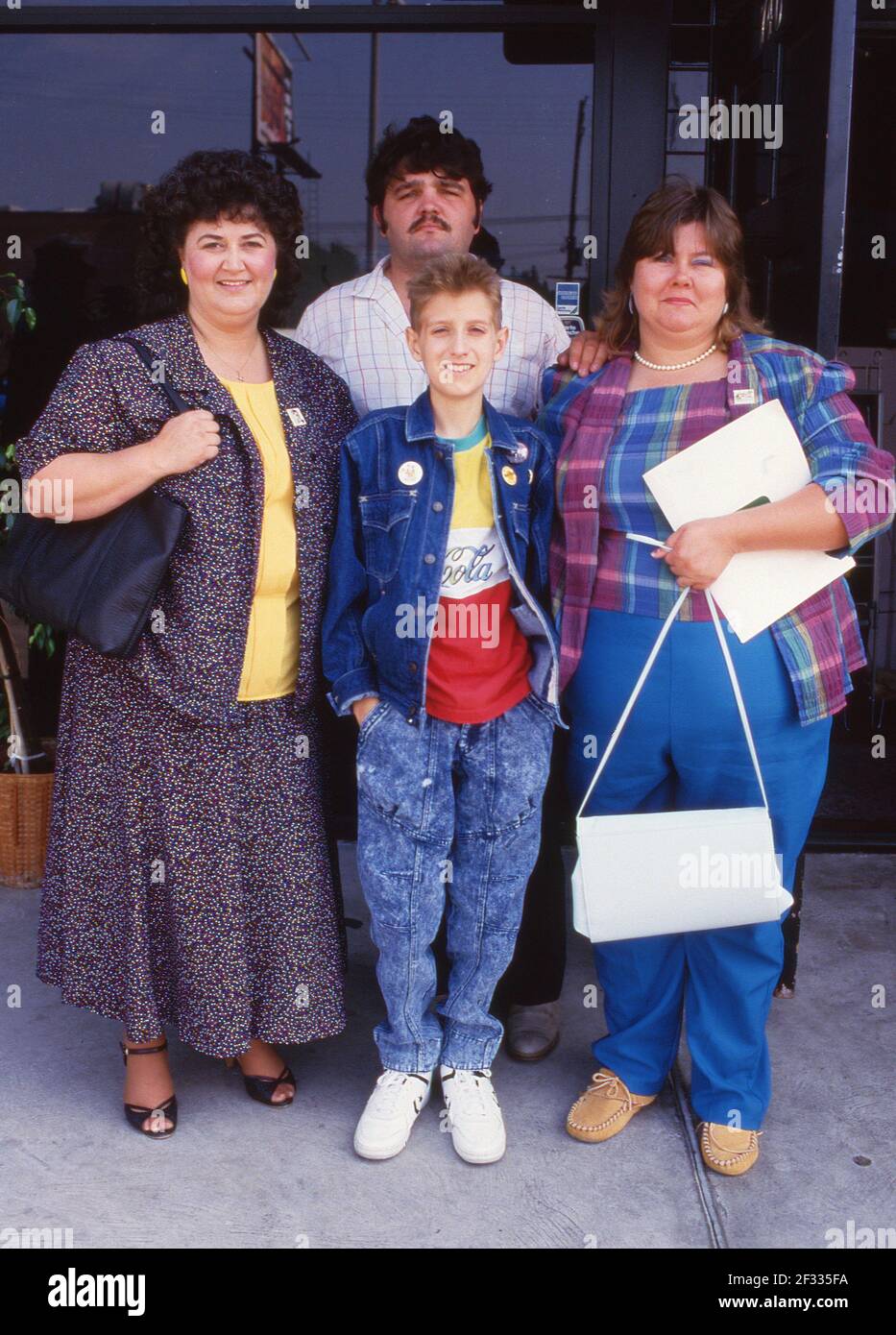 Jean White and Ryan White with Clifford and Louise Ray Circa 1988 ...