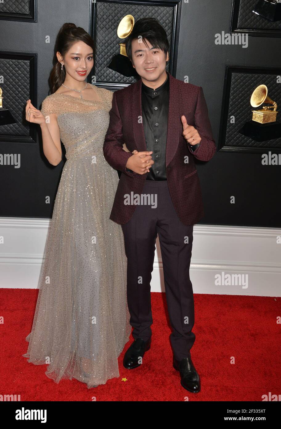 Gina Alice Redlinger, Lang Lang 477 attends the 62nd Annual GRAMMY ...