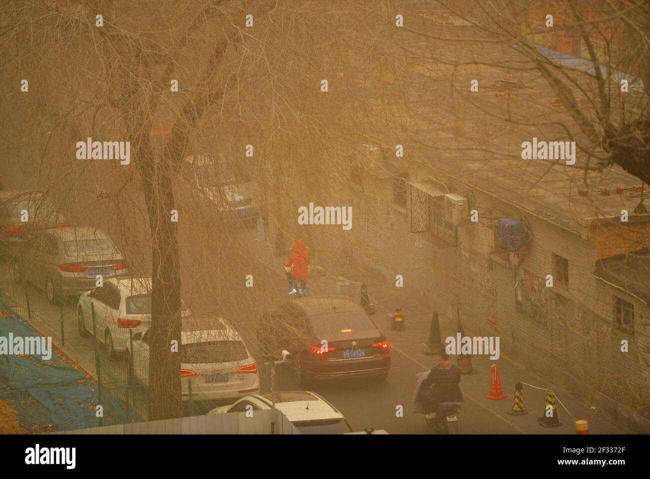 BEIJING, CHINA - MARCH 15, 2021 - A sandstorm hits Beijing, China ...