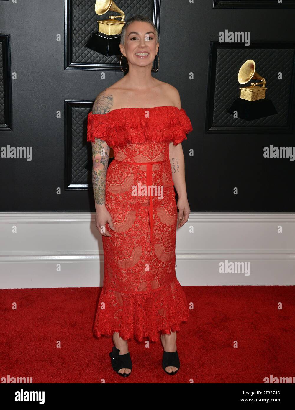 Laura Veltz 327 attends the 62nd Annual GRAMMY Awards at Staples Center ...