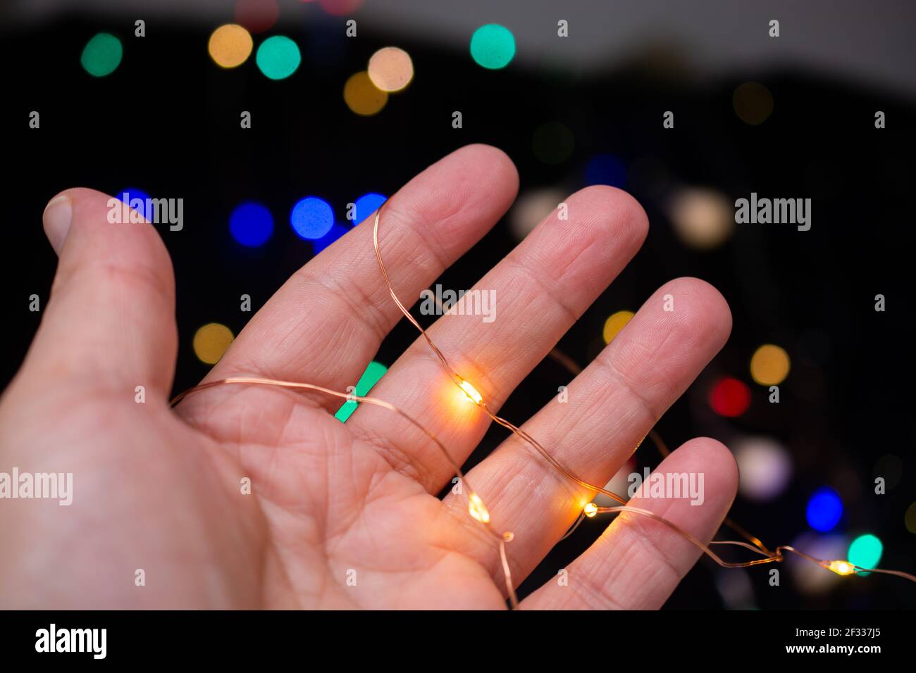 Glowing light festive christmas party decor. Luminous background set ...