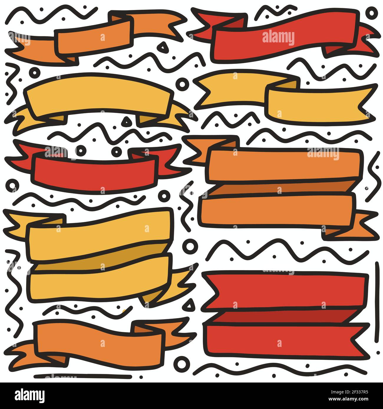 doodle set of hand banner Stock Vector Image & Art - Alamy