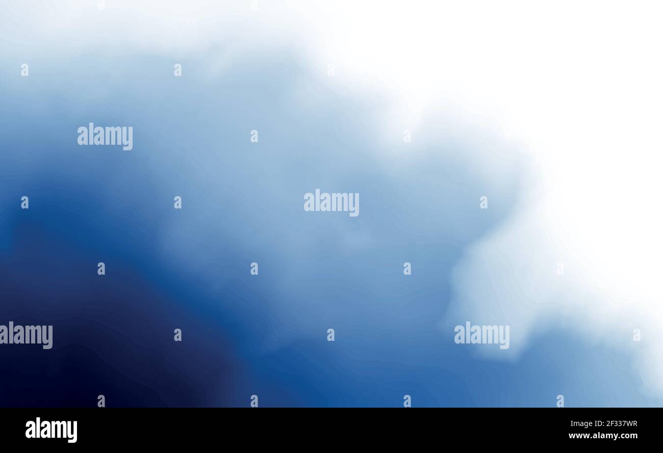 Realistic blue watercolor panoramic texture on white background ...