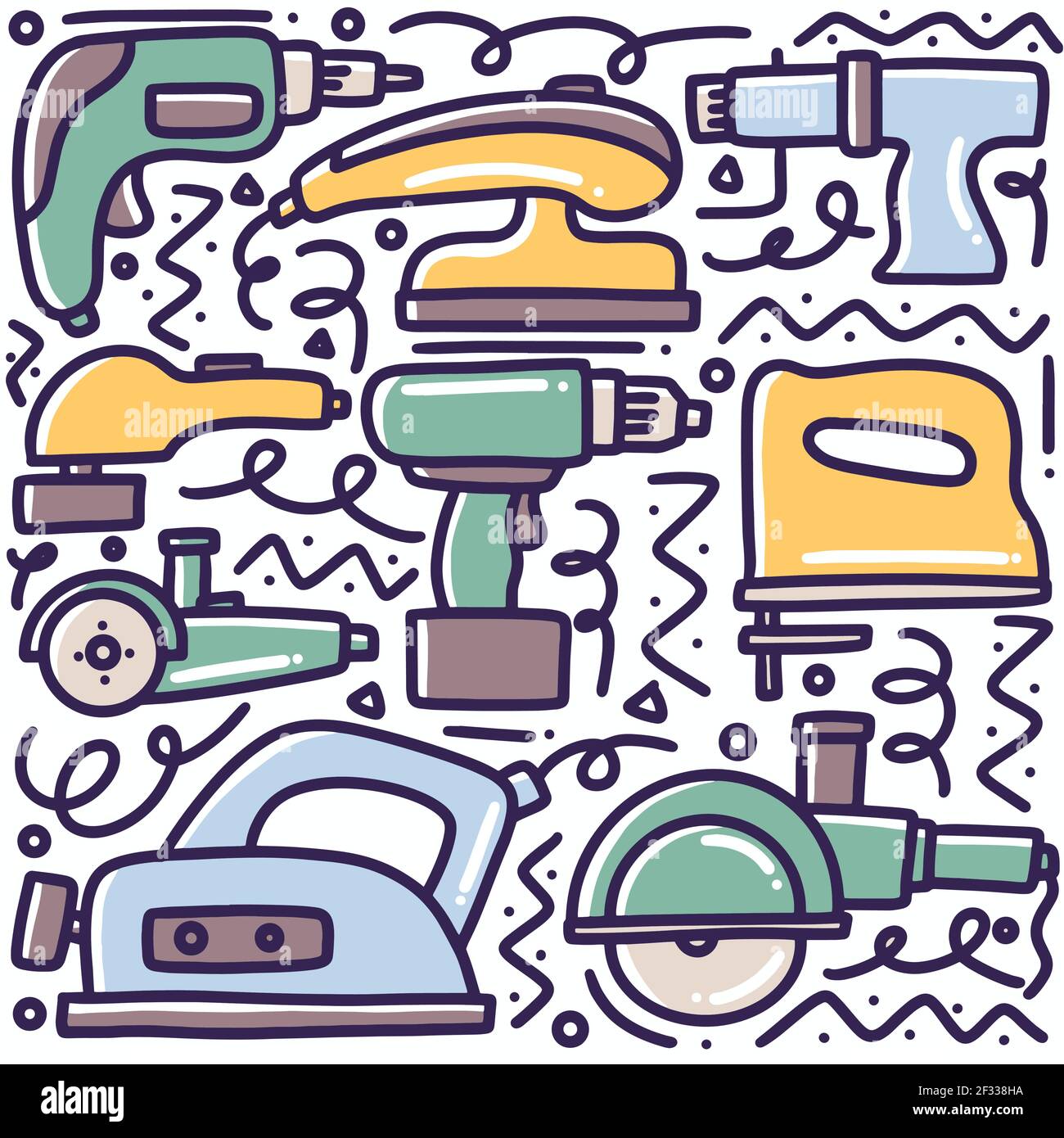 Hand drawn machine hi-res stock photography and images - Alamy