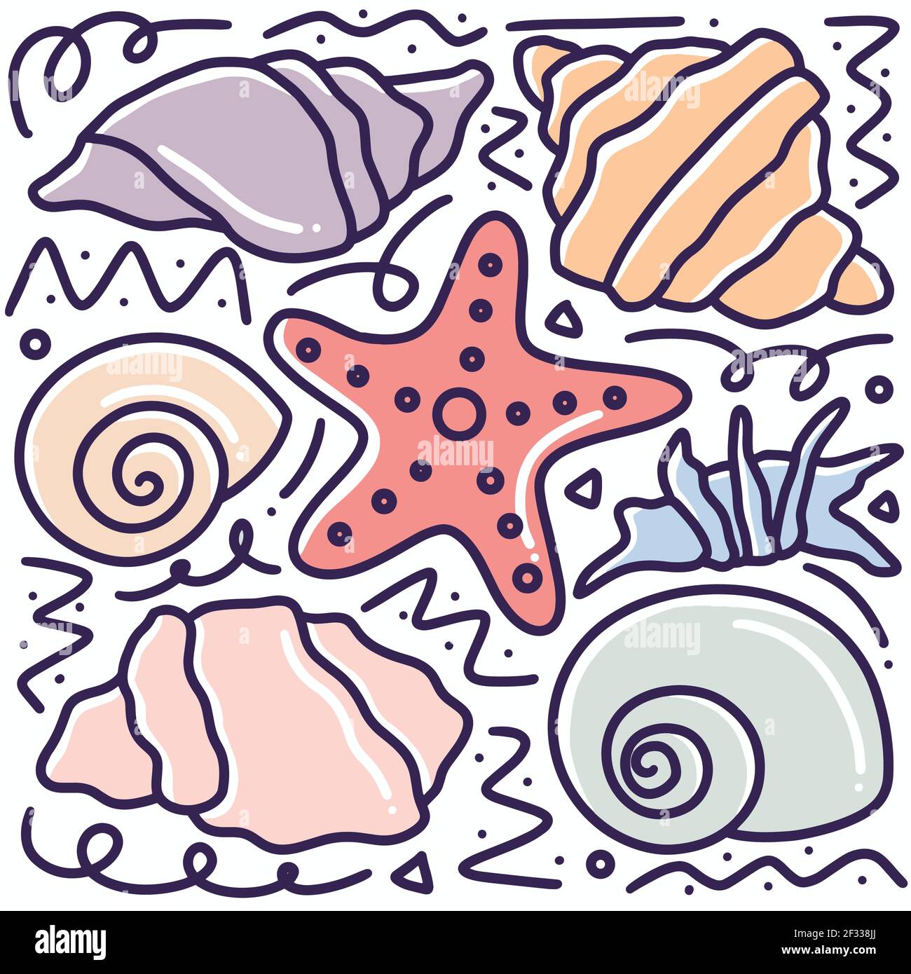 Marine biota Stock Vector Images - Alamy