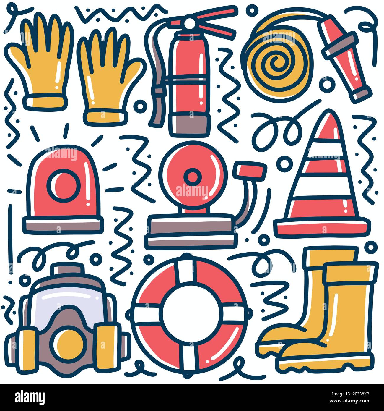 Hand gloves fire Cut Out Stock Images & Pictures - Alamy