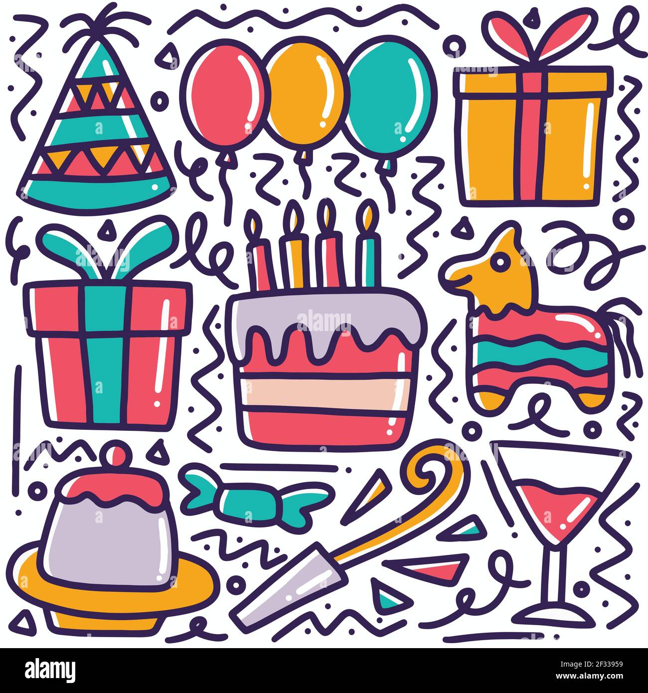 Birthday images for kids Stock Vector Images - Alamy