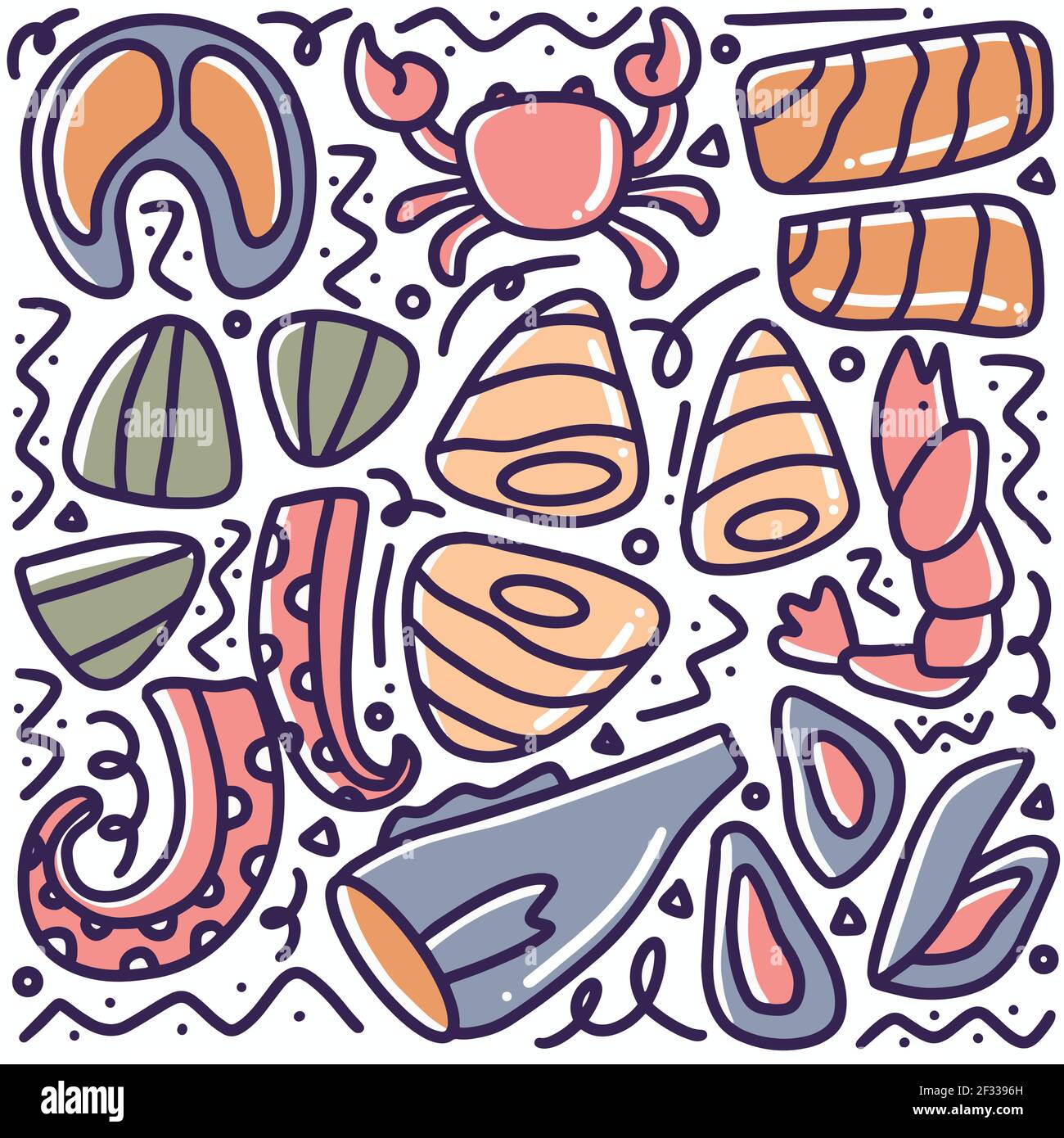 Sea food images Cut Out Stock Images & Pictures - Alamy