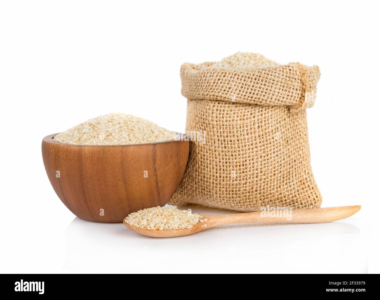 Sesame seed isolated on white background Stock Photo - Alamy