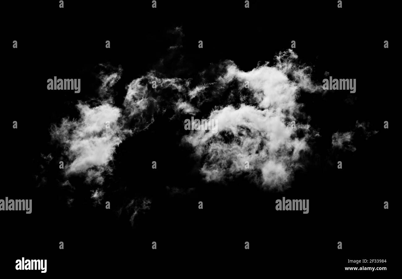 Clouds isolated on black background Stock Photo - Alamy