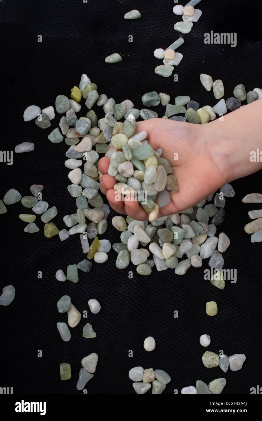 River gravels background texture hi-res stock photography and images ...