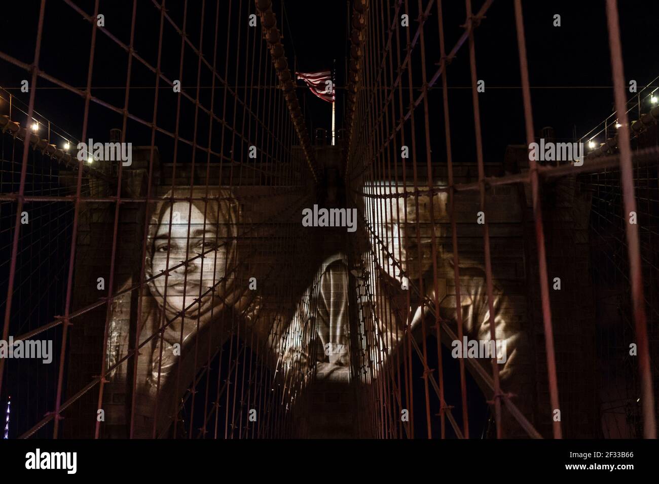 New York, NY - March 14, 2021: NYC honors victims of COVID-19 pandemic ...