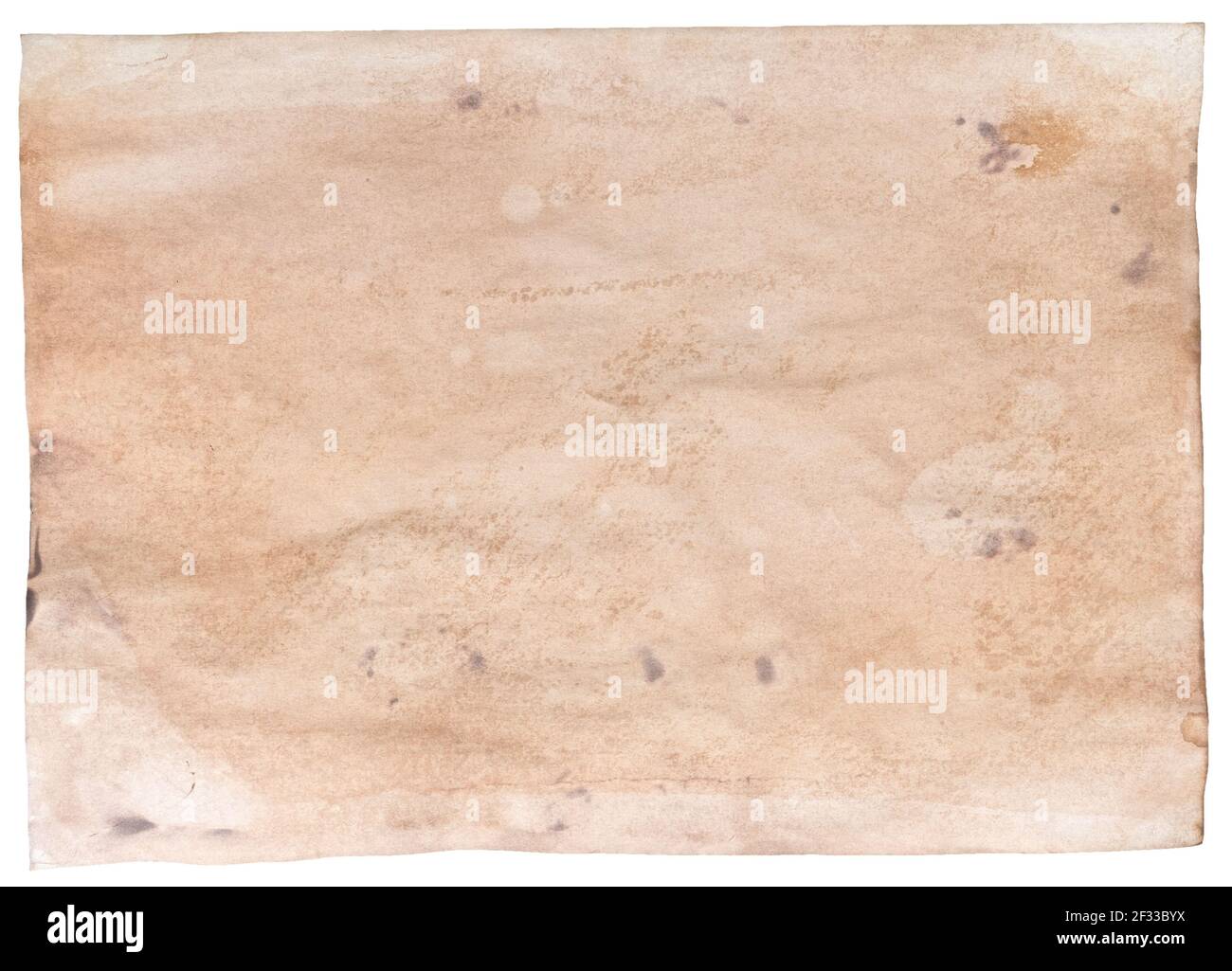 Old dirty paper isolated on white background Stock Photo - Alamy