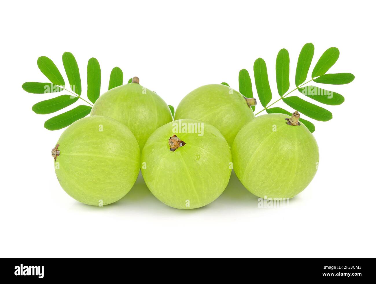 Indian gooseberry isolated on white background Stock Photo - Alamy