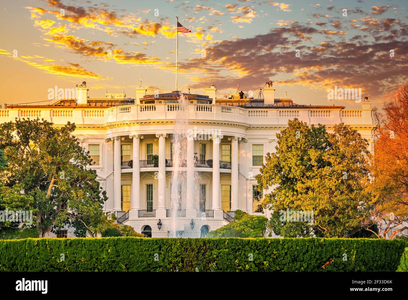 Washington dc white house garden hi-res stock photography and images - Alamy