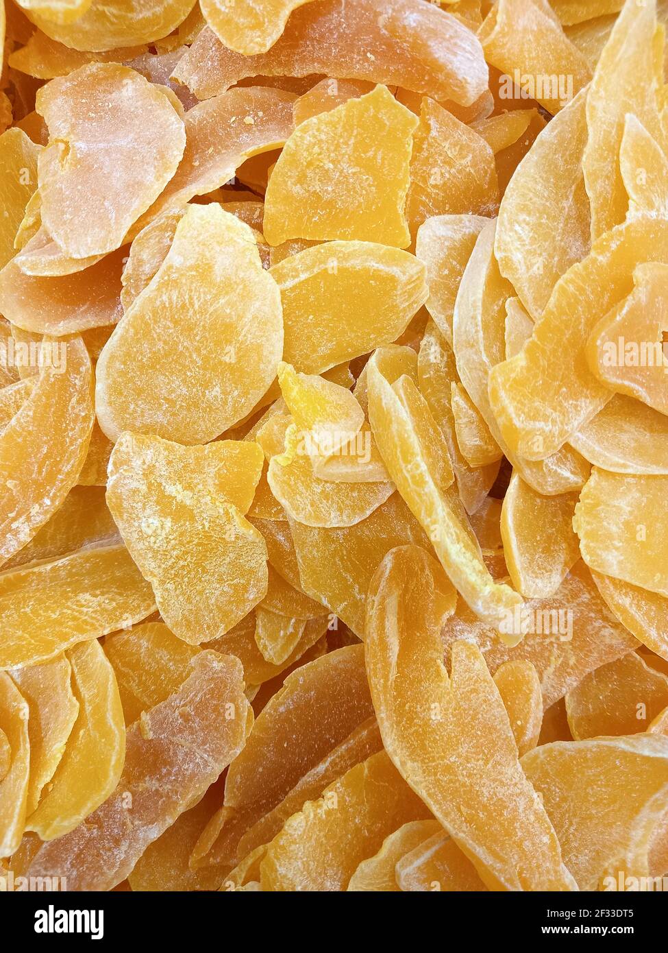 Mango. Dried mango slices, full frame, close-up Stock Photo - Alamy