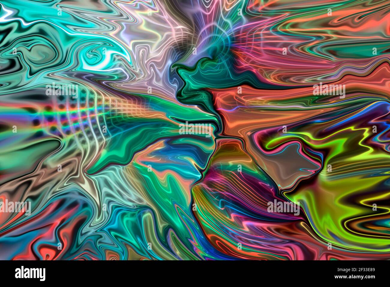 Abstract blurred multicolored neon background Stock Photo - Alamy