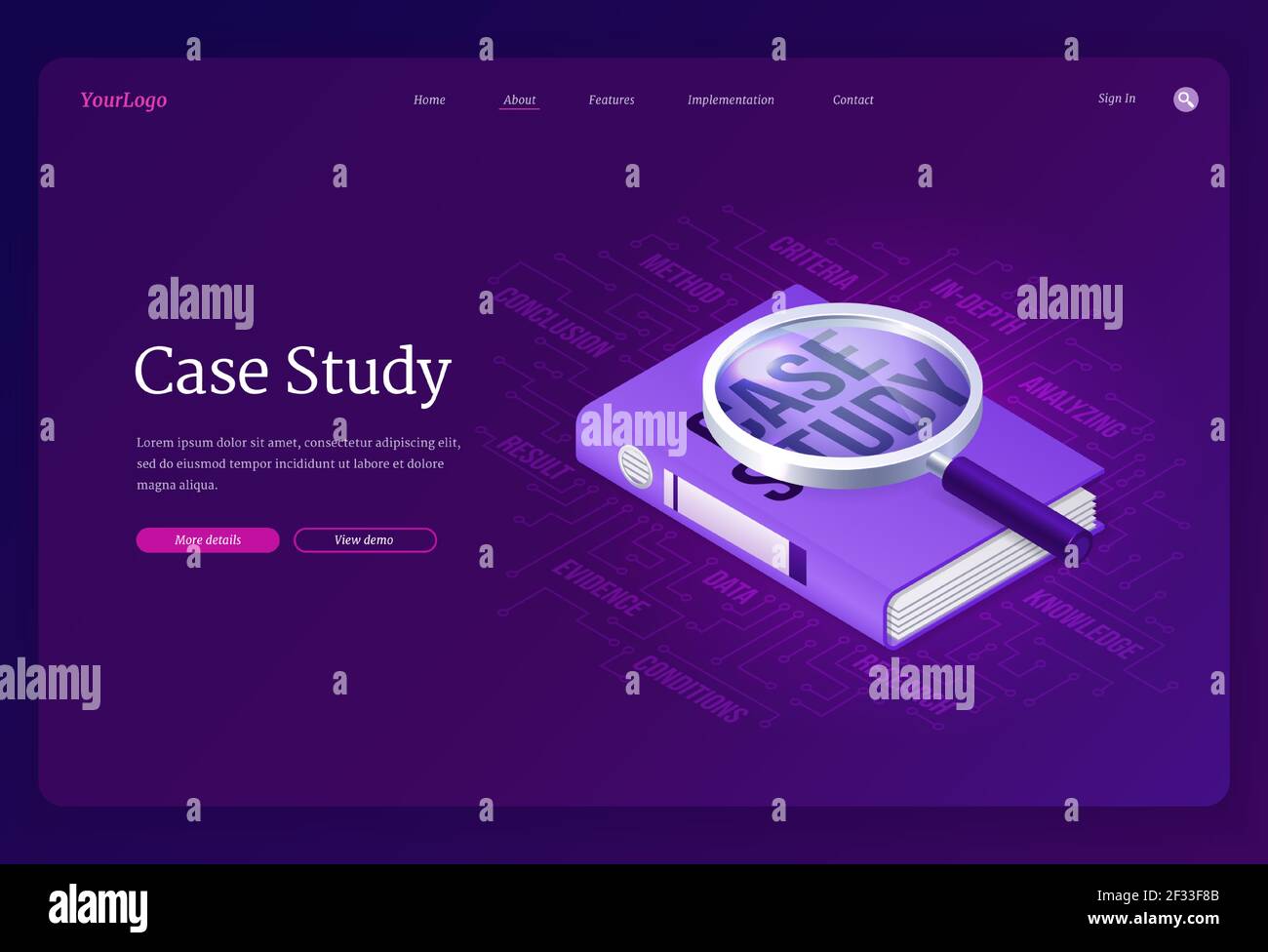 Case study learn Stock Vector Images - Alamy