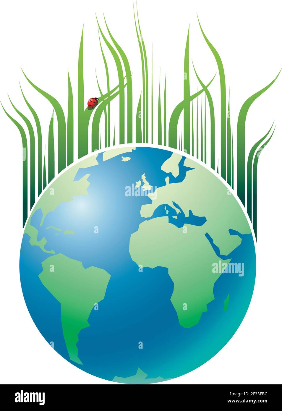 Green Earth- vector illustration Stock Vector Image & Art - Alamy