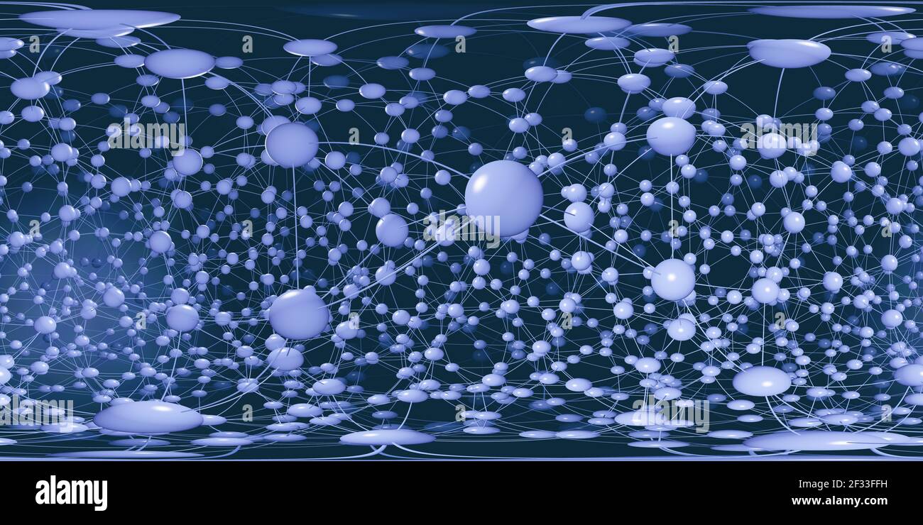 360 degree schematic diagram of the lattice structure . Panorama ...