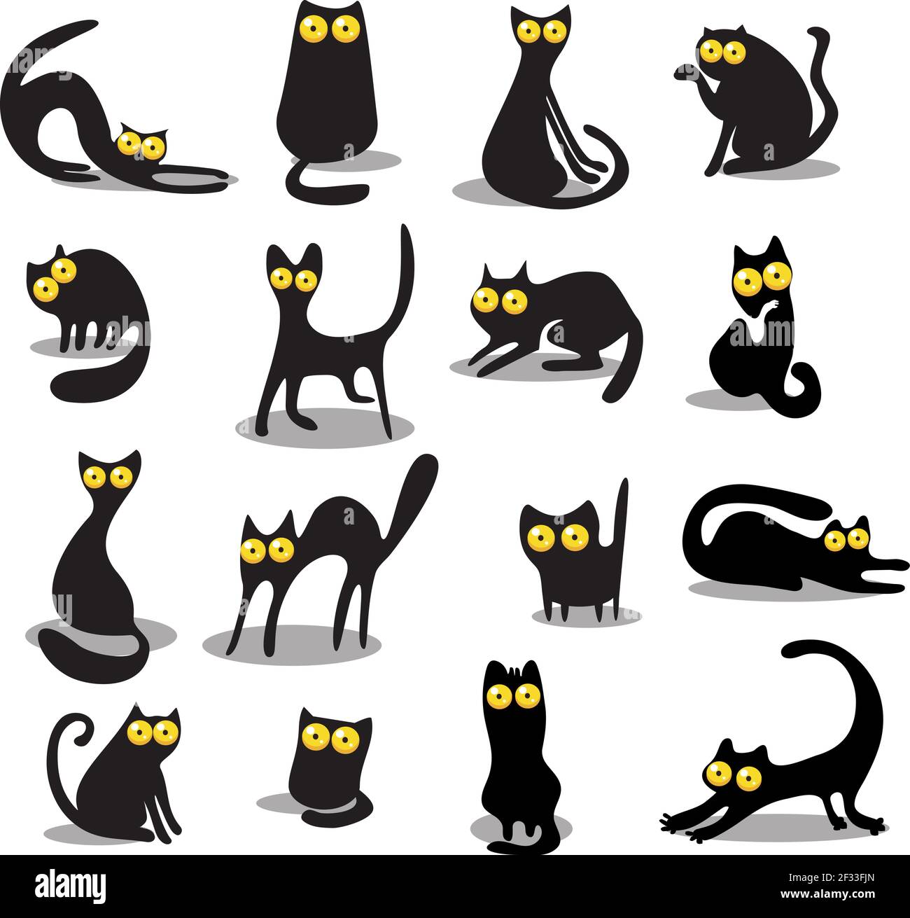 Cat party black and white Stock Vector Images - Alamy