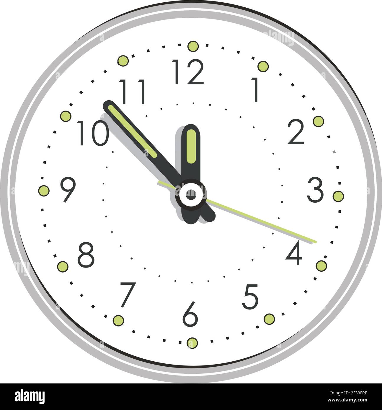 Vector clock illustration Stock Vector Image & Art - Alamy