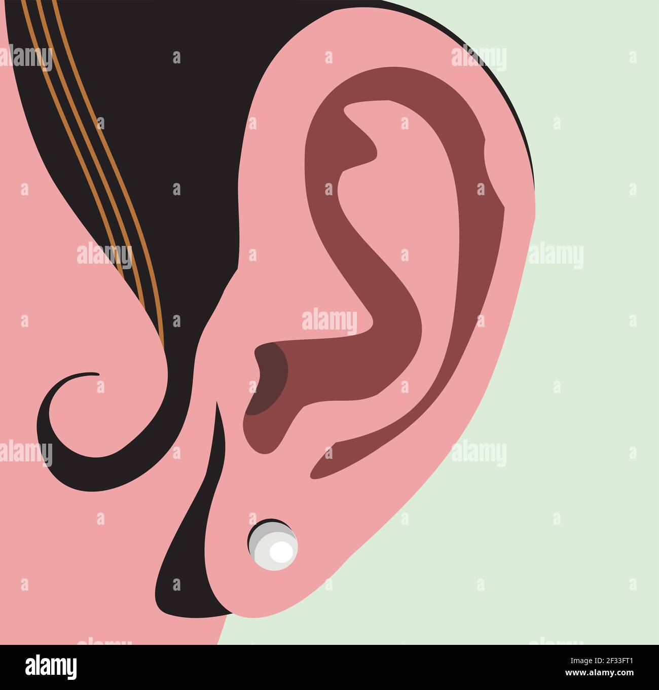Human ear. Vector illustration Stock Vector Image & Art - Alamy