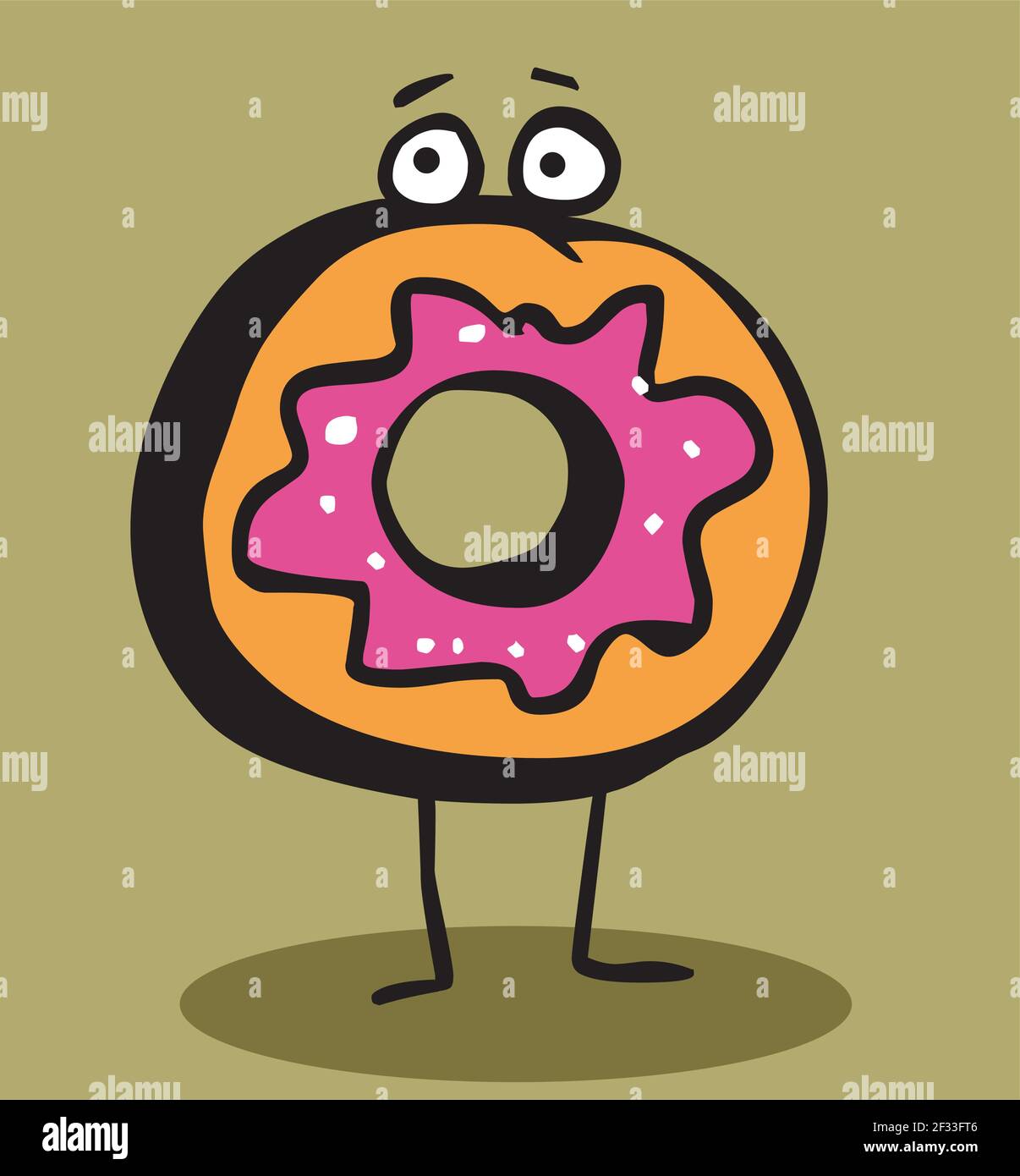 Surprised mascot on cartoon Stock Vector Images - Alamy