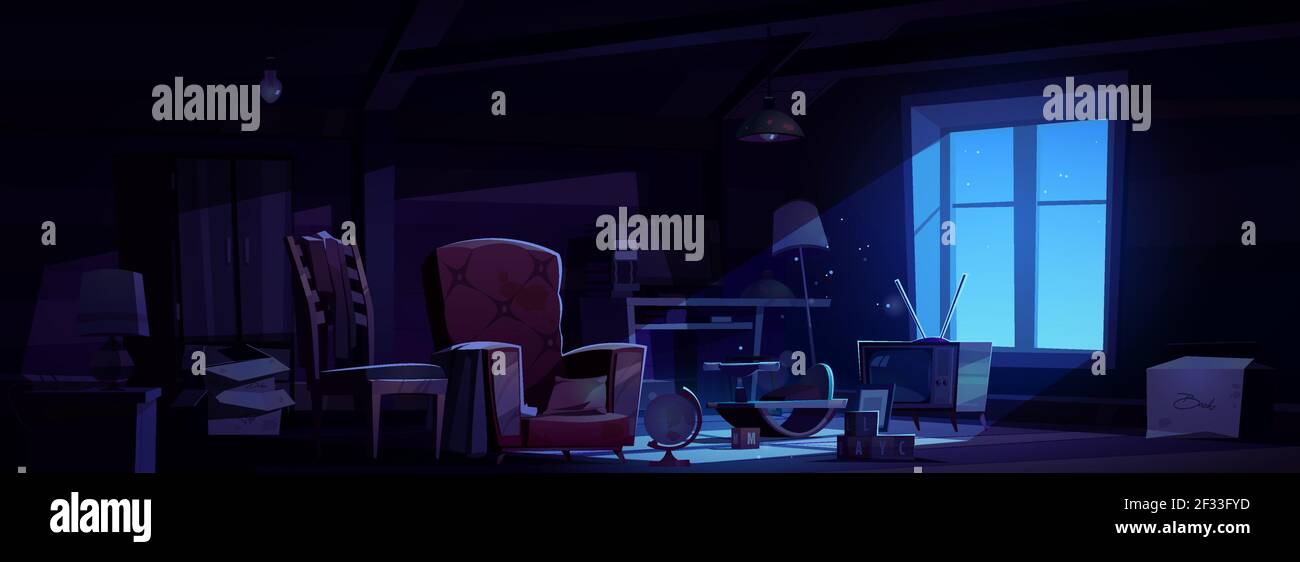 Window light night television Stock Vector Images - Alamy