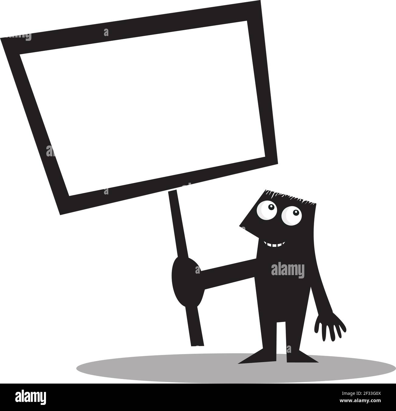 Vector illustration of funny cartoon character Stock Vector Image & Art ...