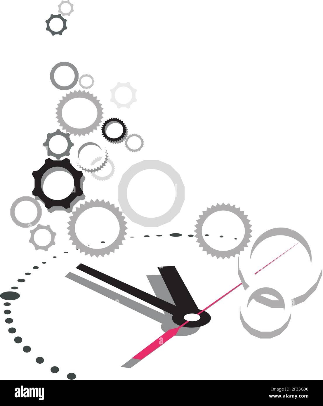 Clock vector illustration. Time Concept Stock Vector Image & Art - Alamy
