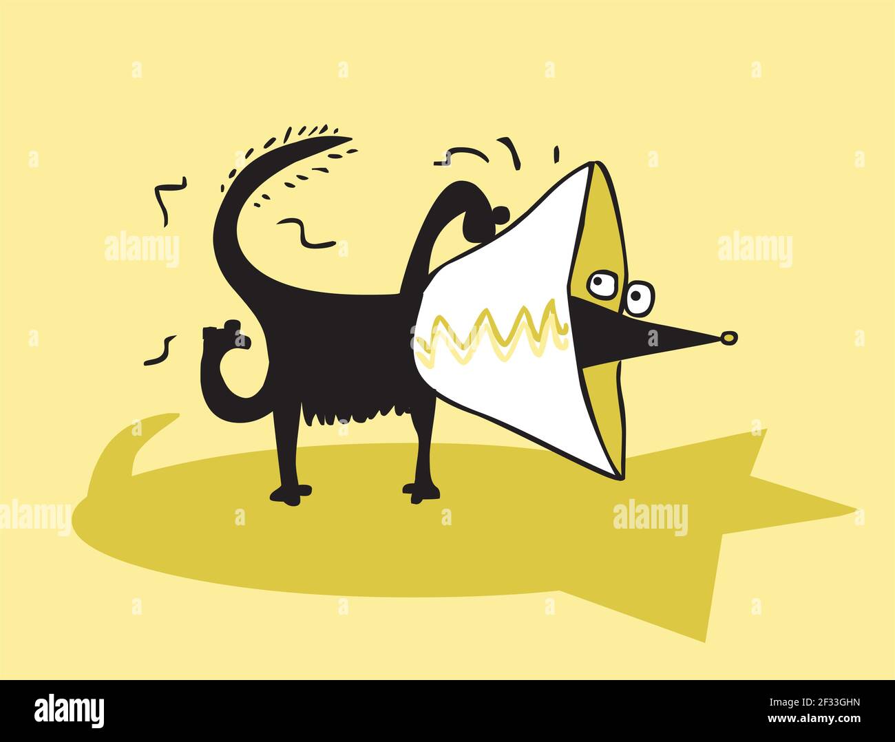 Illustration of funny cartoon dog Stock Vector Image & Art - Alamy