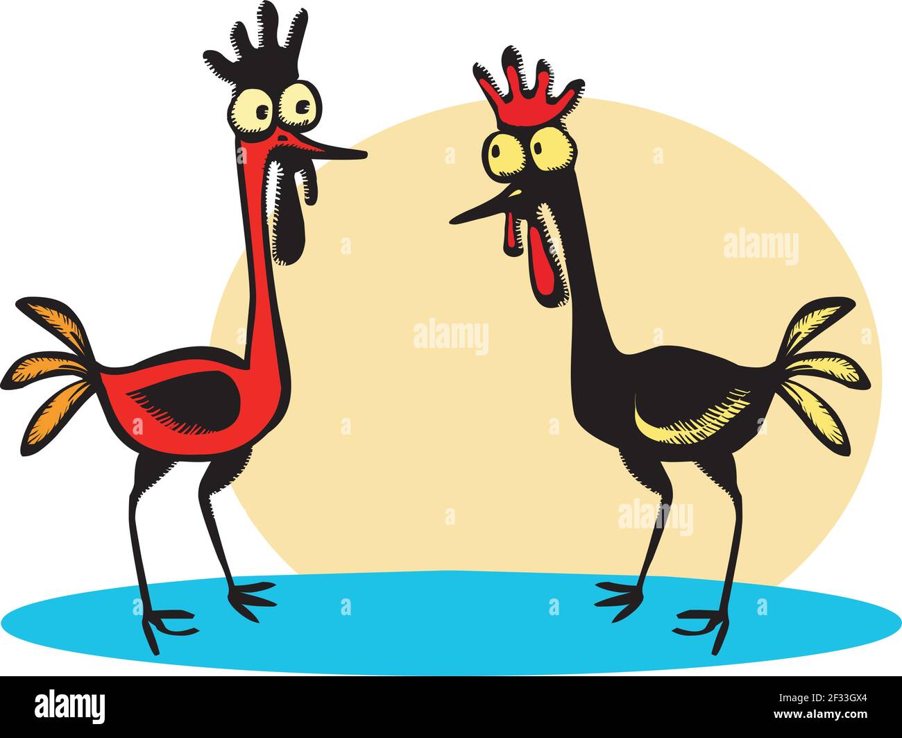 Funny bird cartoon vector illustration Stock Vector Image & Art - Alamy