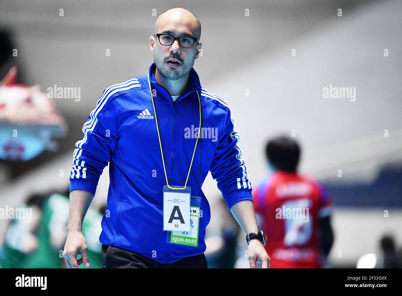st Yoyogi Gymnasium, Tokyo, Japan. 14th Mar, 2021. Akira Oshiro (), MARCH 14, 2021 - Handball ...