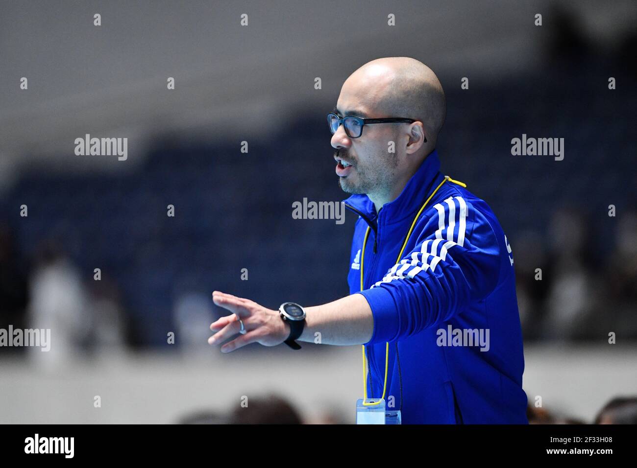 st Yoyogi Gymnasium, Tokyo, Japan. 14th Mar, 2021. Akira Oshiro (), MARCH 14, 2021 - Handball ...
