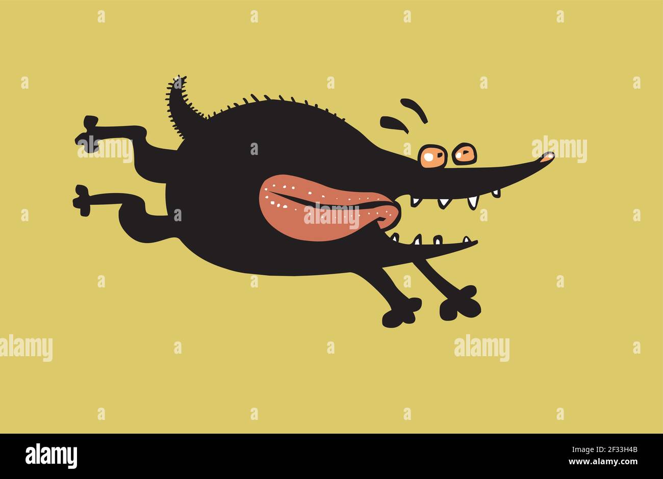 Illustration of funny cartoon dog Stock Vector Image & Art - Alamy