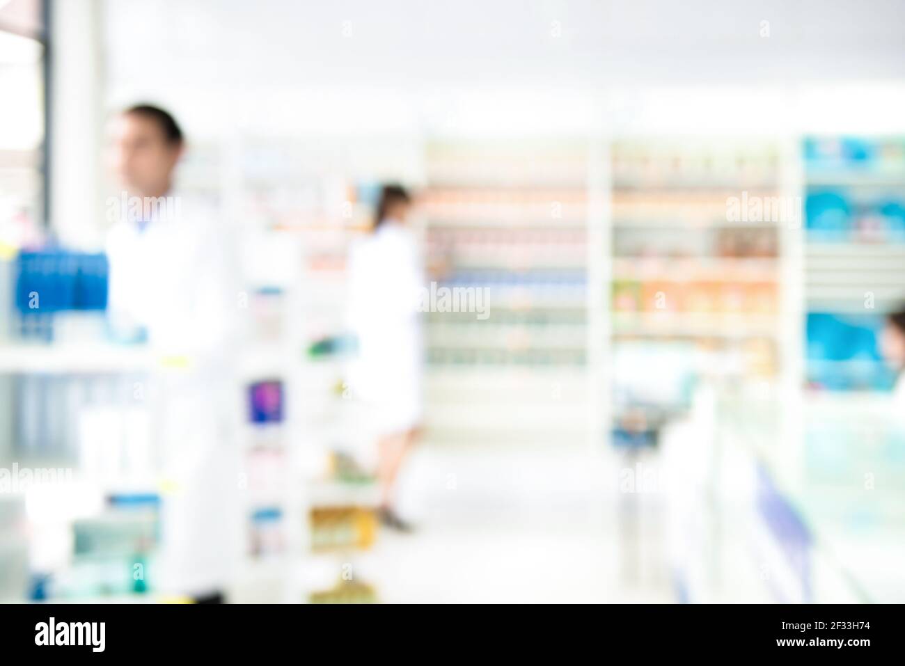 Blur pharmacy (chemist or cosmetic shop) for background Stock Photo - Alamy