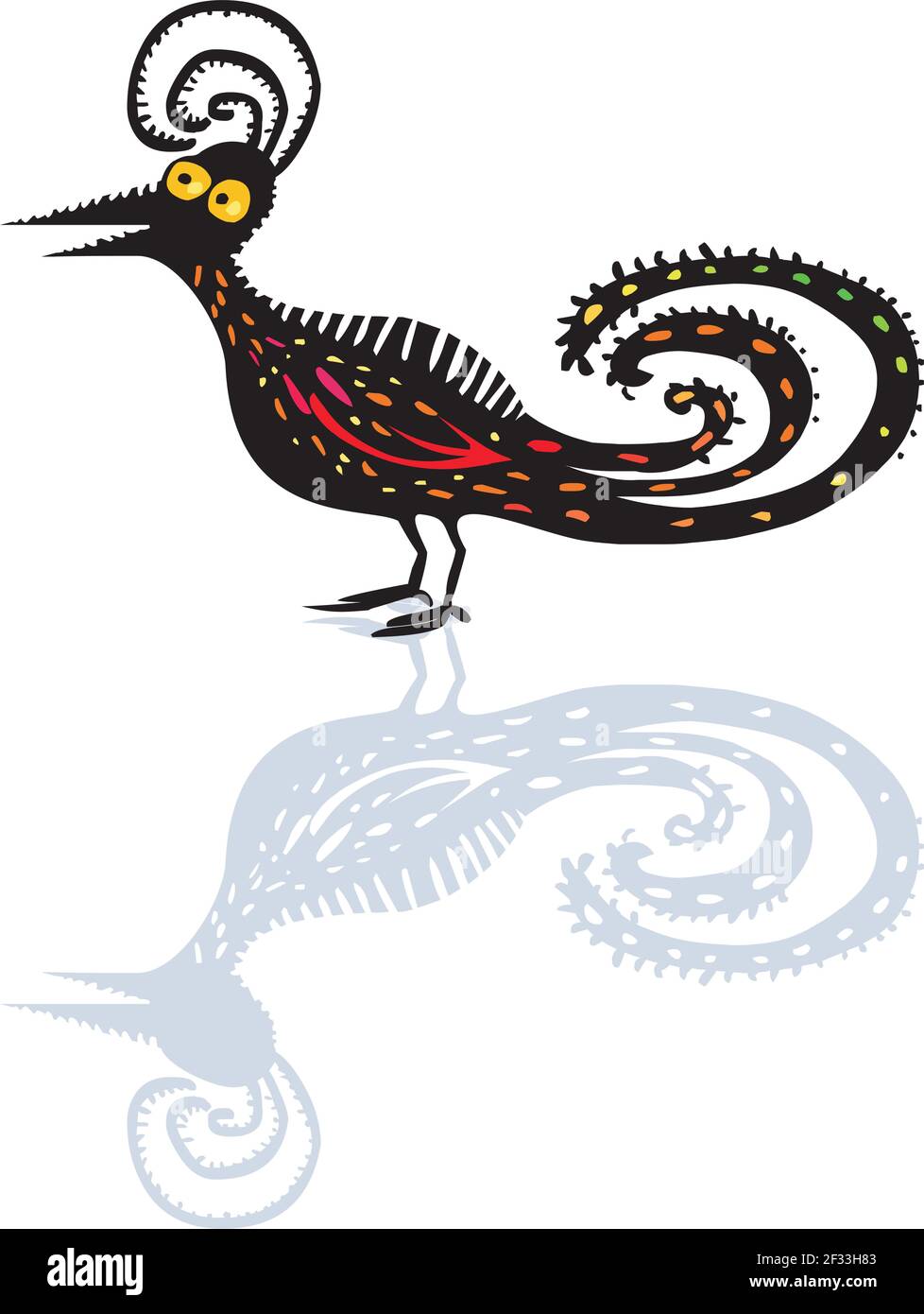 Funny bird cartoon vector illustration Stock Vector Image & Art - Alamy