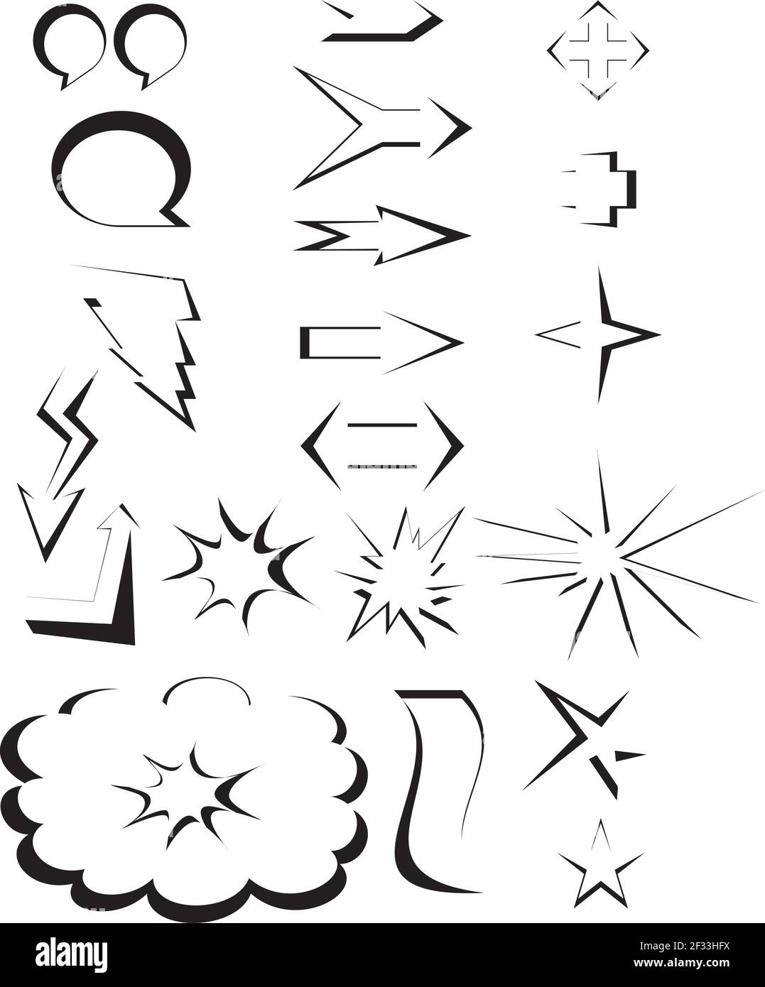 Arrow symbols collection hi-res stock photography and images - Alamy